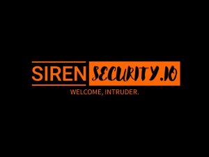 Welcome, Intruder! – To S1REN OFFICIAL – Siren Security